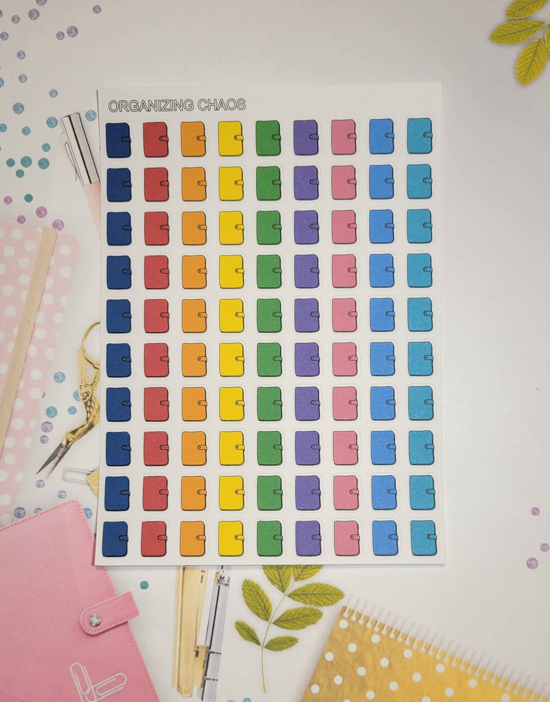 Ring Bound Planner Icon Stickers, Planner Stickers - Etsy