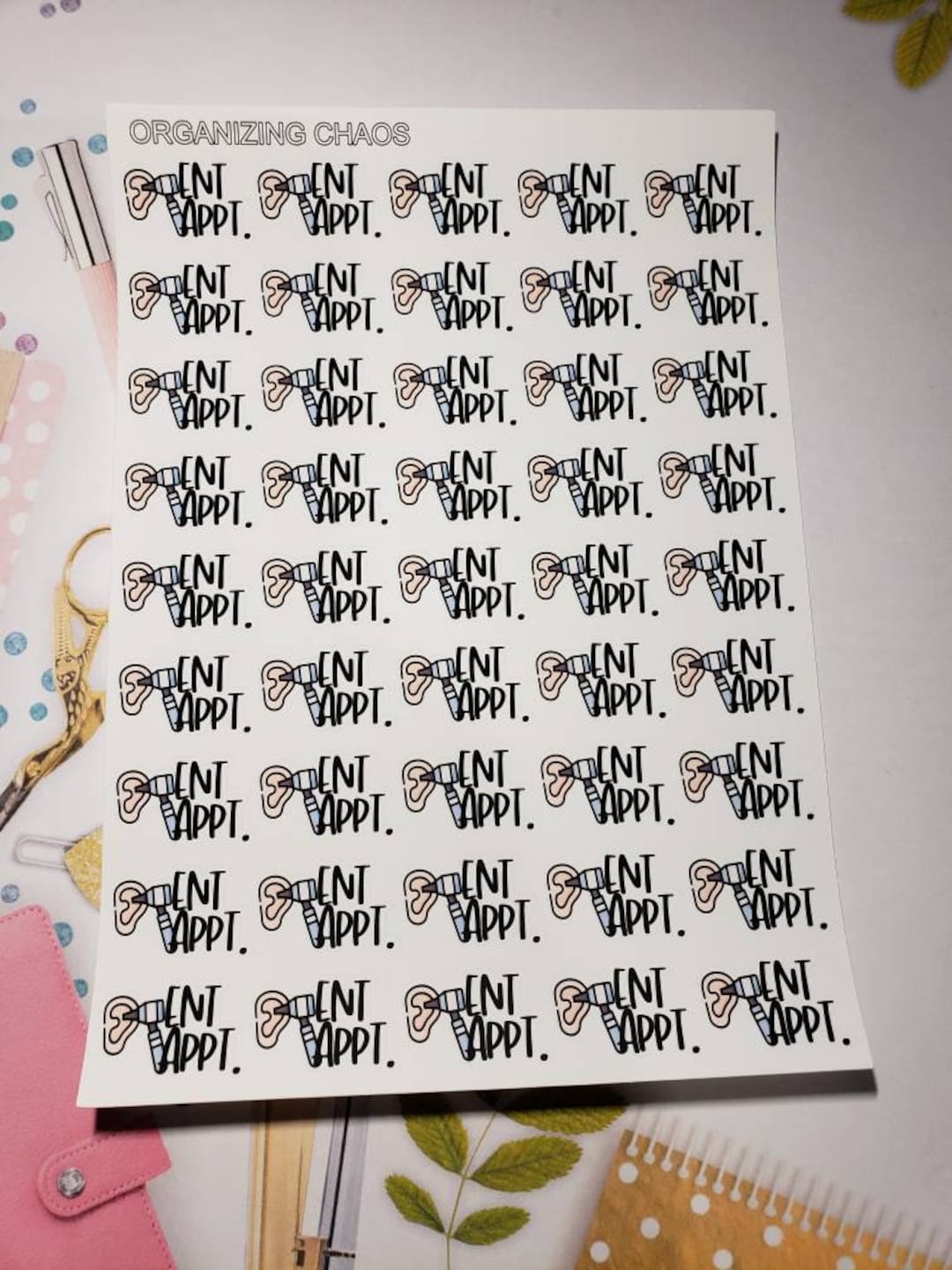 ENT Appointment Planner Stickers, Ear Nose and Throat Appointment ...