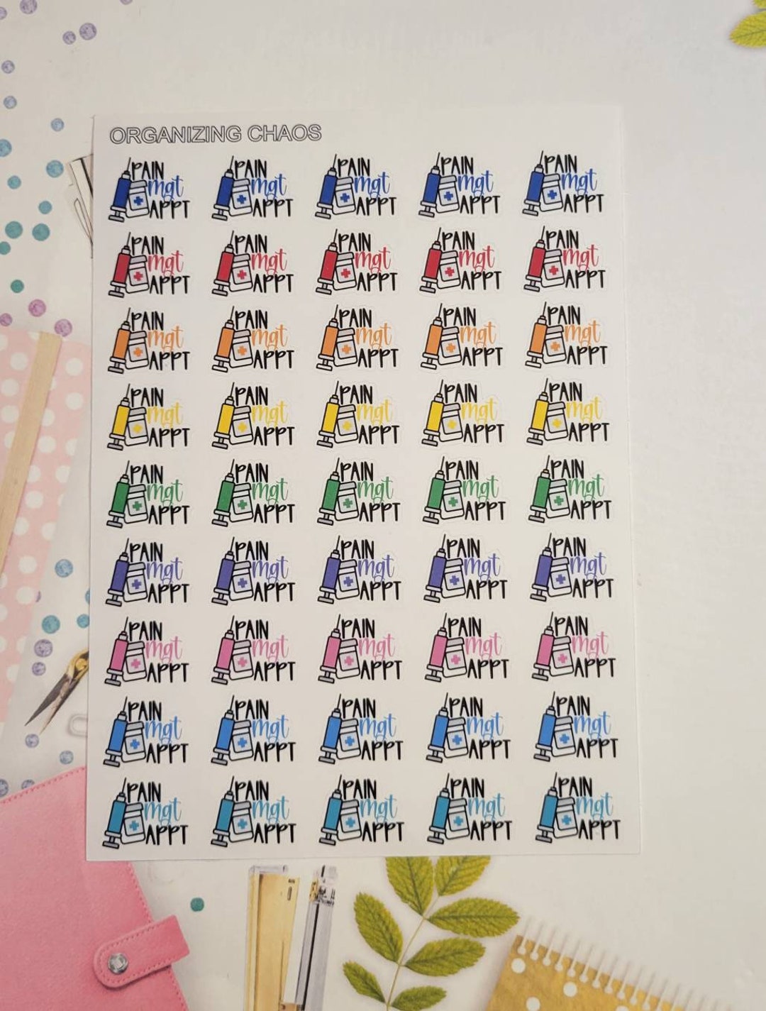 Pain Management Appointment, Doctor Appointment Planner Stickers - Etsy