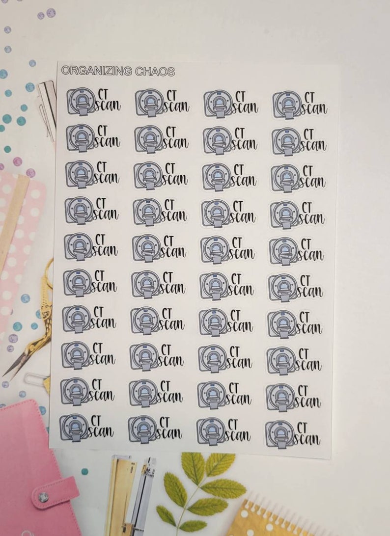 Cat Scan Planner Stickers, CT Scan, Cat Scan Appointment - Etsy