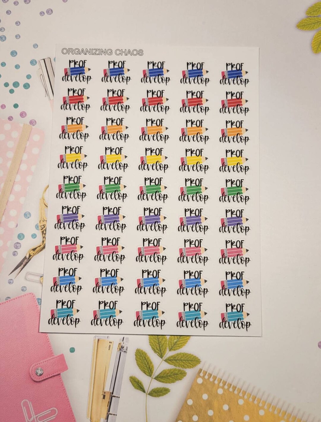 Professional Development Planner Stickers, School Planner Stickers - Etsy