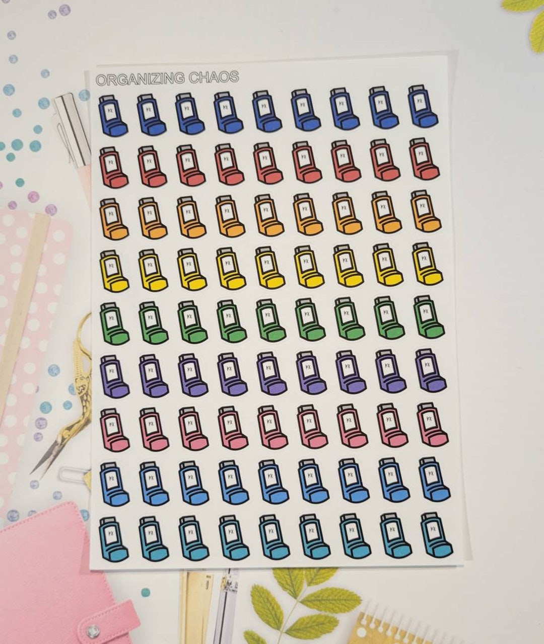 Inhaler Icon, Breathing Treatment Planner Stickers - Etsy