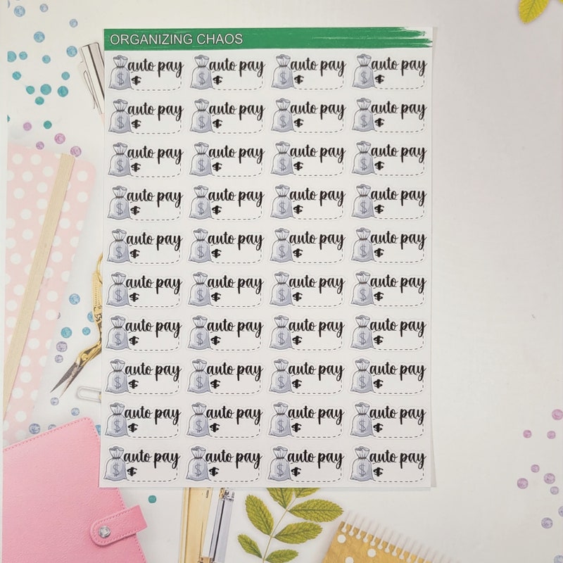 Bill Pay Stickers - Etsy