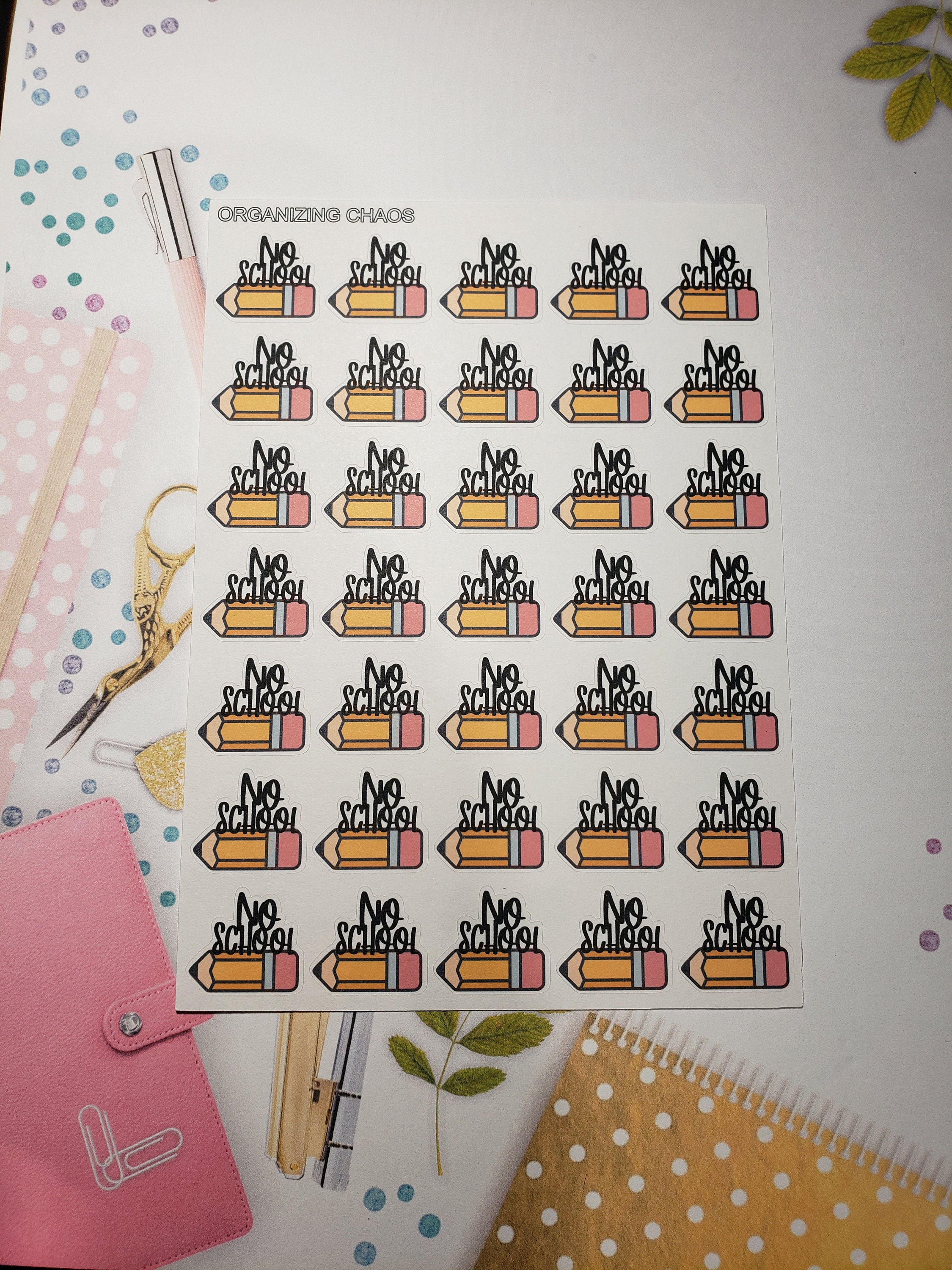 No School Planner Stickers Functional Planner Stickers Icon | Etsy