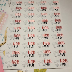 HEB Order, HEB Pickup, HEB Run Planner Stickers - Etsy