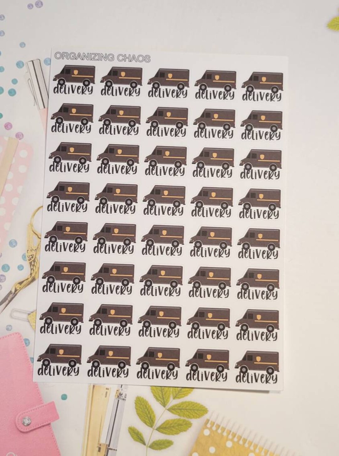 UPS Delivery Planner Stickers, UPS Drop off Planner Stickers - Etsy
