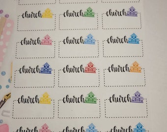 Church Calendar Stickers - Etsy