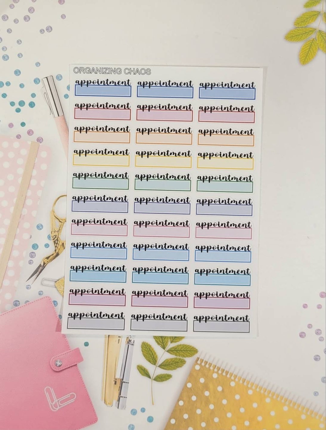 Appointment Labels, Functional Planner Stickers - Etsy