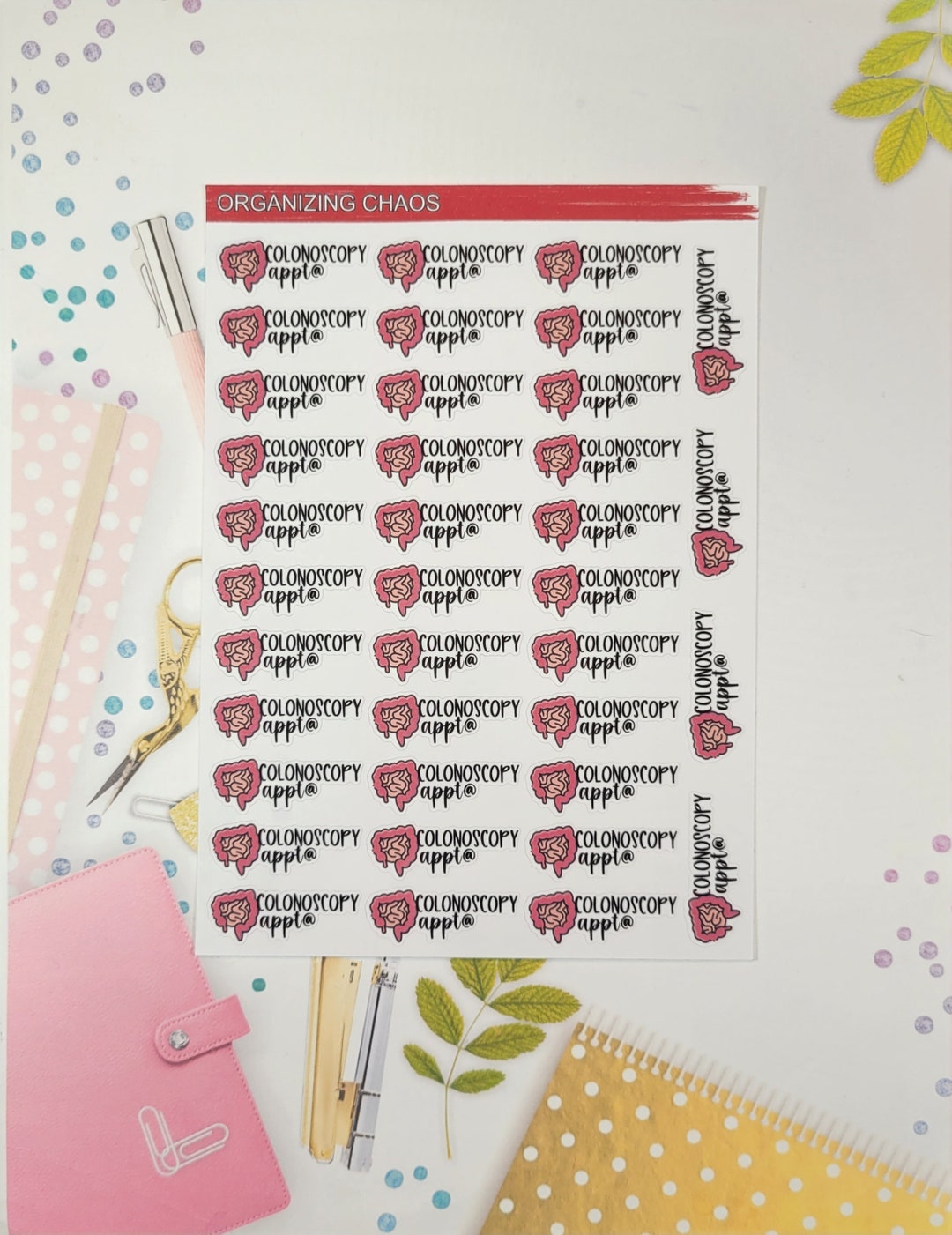 Colonoscopy Appointment Planner Stickers, Doctors Appointment Planner ...