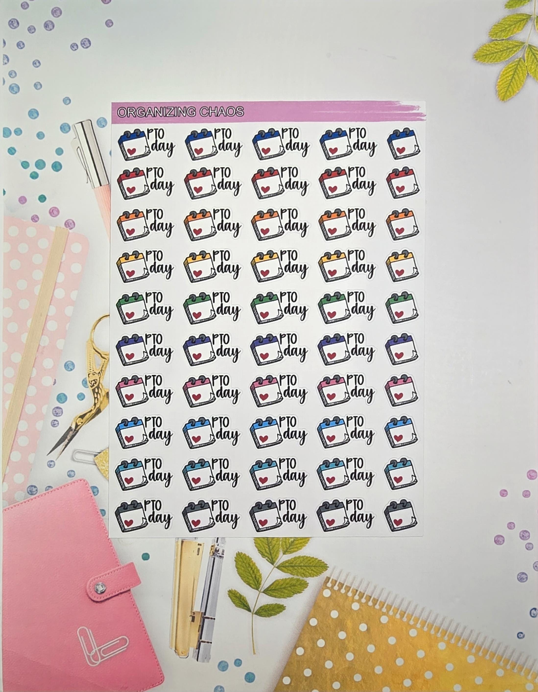 Day off Planner Stickers, PTO Day Planner Stickers - Etsy