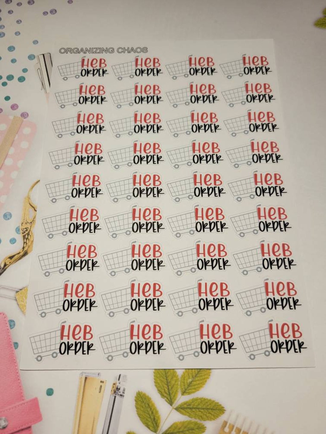 HEB Order, HEB Pickup, HEB Run Planner Stickers - Etsy