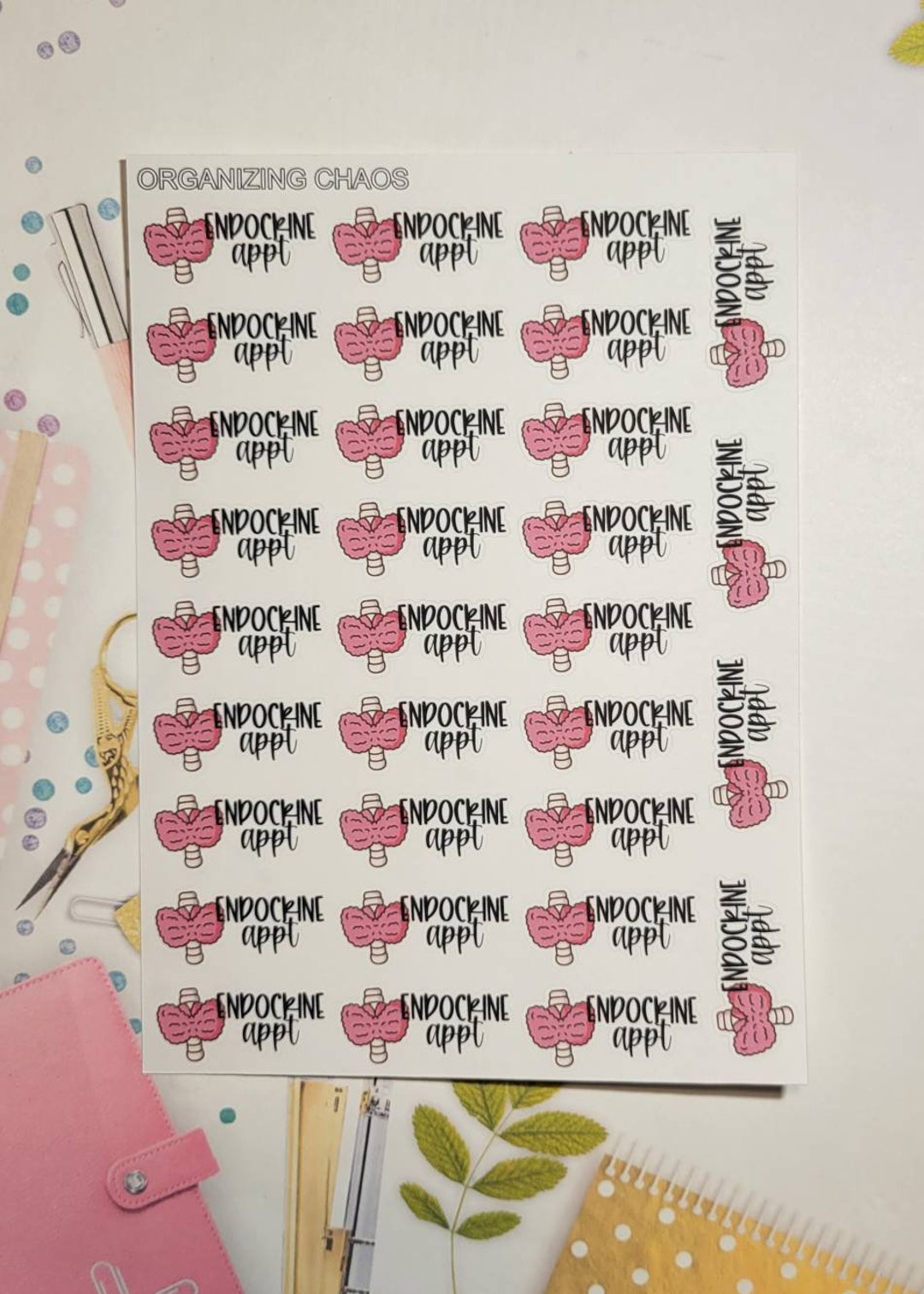 Endocrine Appointment Planner Stickers, Doctor Appointment Planner ...