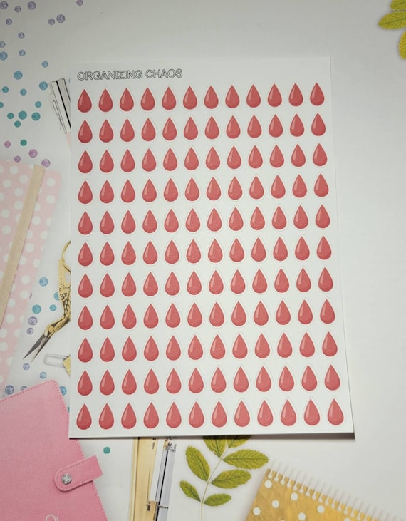 Period Tracker Planner Stickers Menstrual Cycle Planner - Etsy