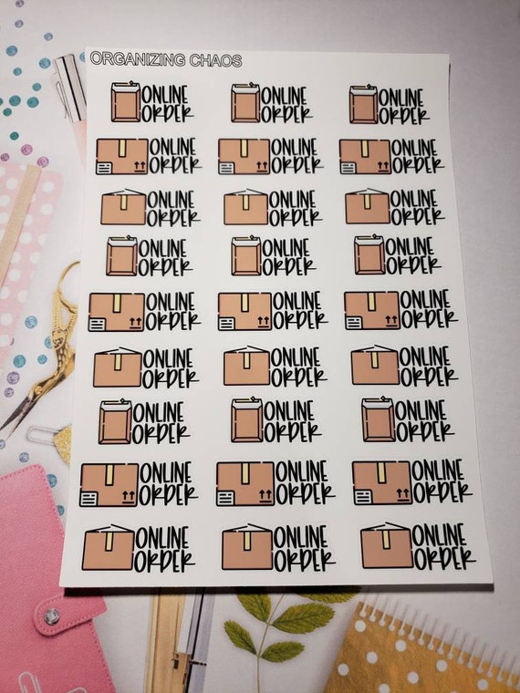 Online Order Planner Stickers Packages | Etsy