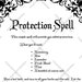 Witches' Protection Spell Image | Digital Clipart | Instant Download ...