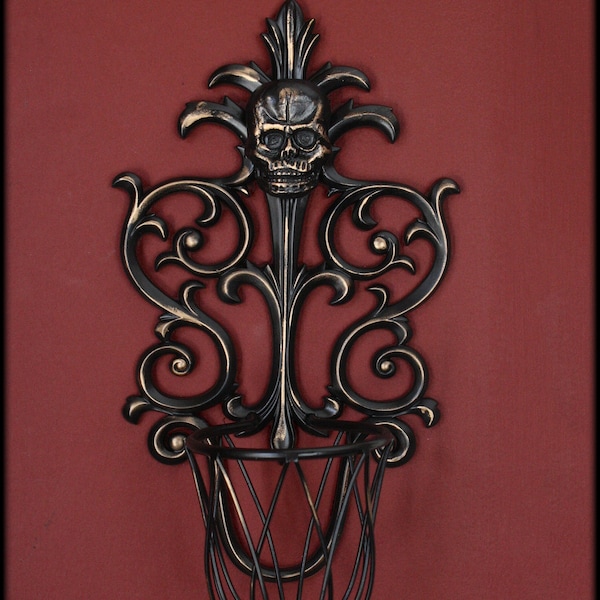 Skull Wall Sconce - Etsy