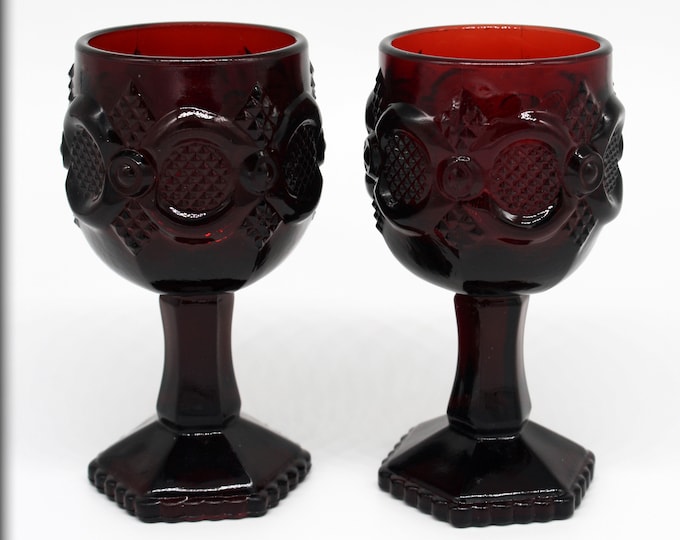 Blood Red Aperitif Glasses Gothic Valentine Gift Pair After Dinner ...