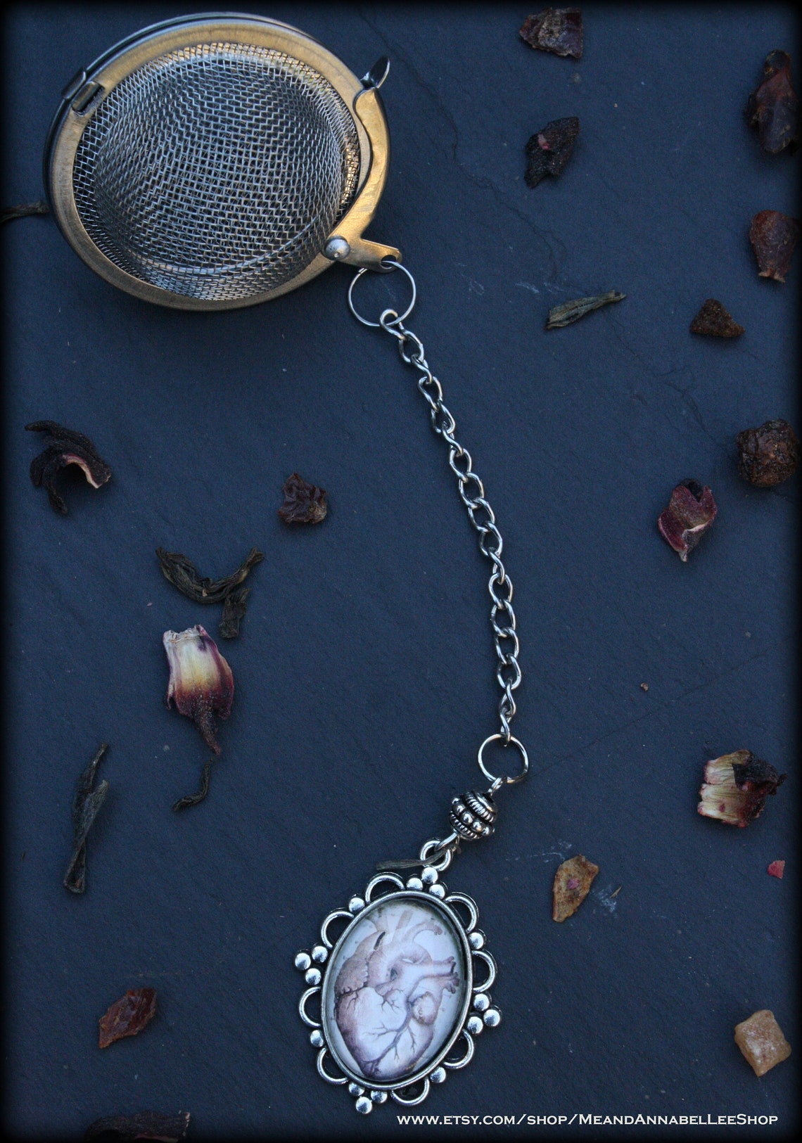 Anatomical Heart Tea Ball Infuser Human Anatomy Dark - Etsy