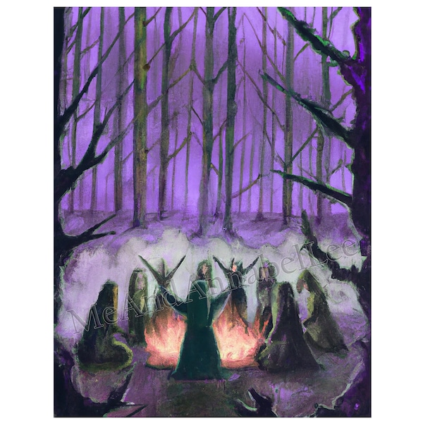 Coven Circle Digital Print - Etsy