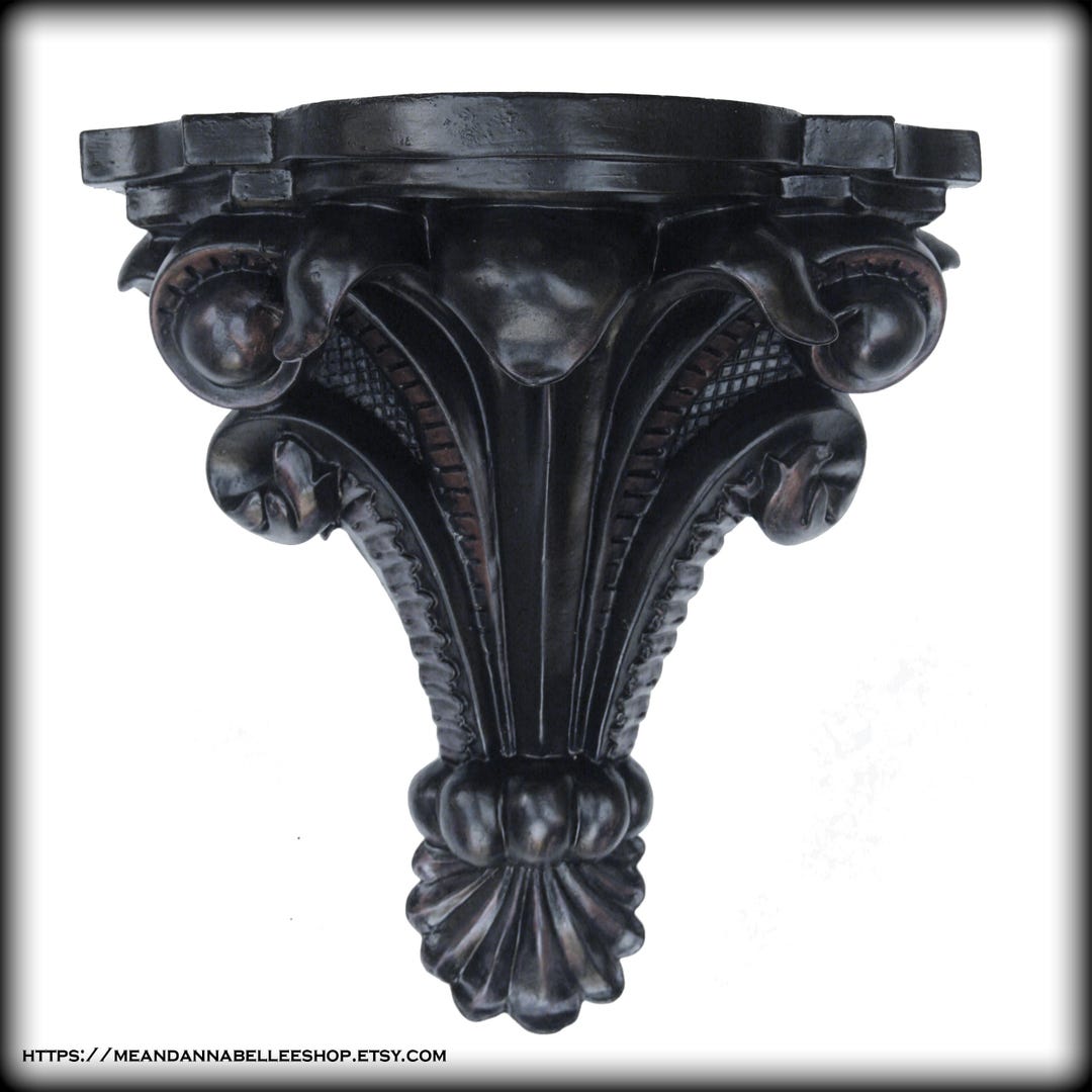 Old World Gothic Floating Wall Shelf | Baroque Sconce | French ...