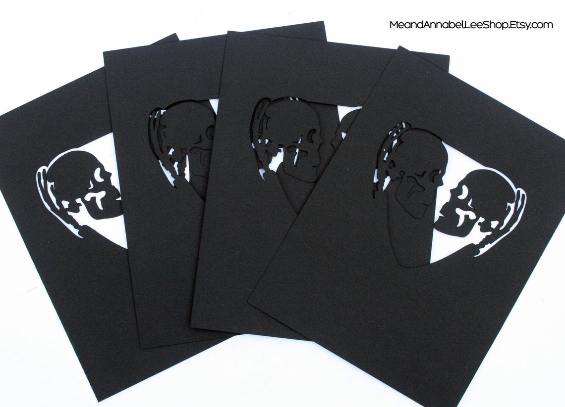 Place Card Template Tented Skeleton Heart Couple Halloween - Etsy