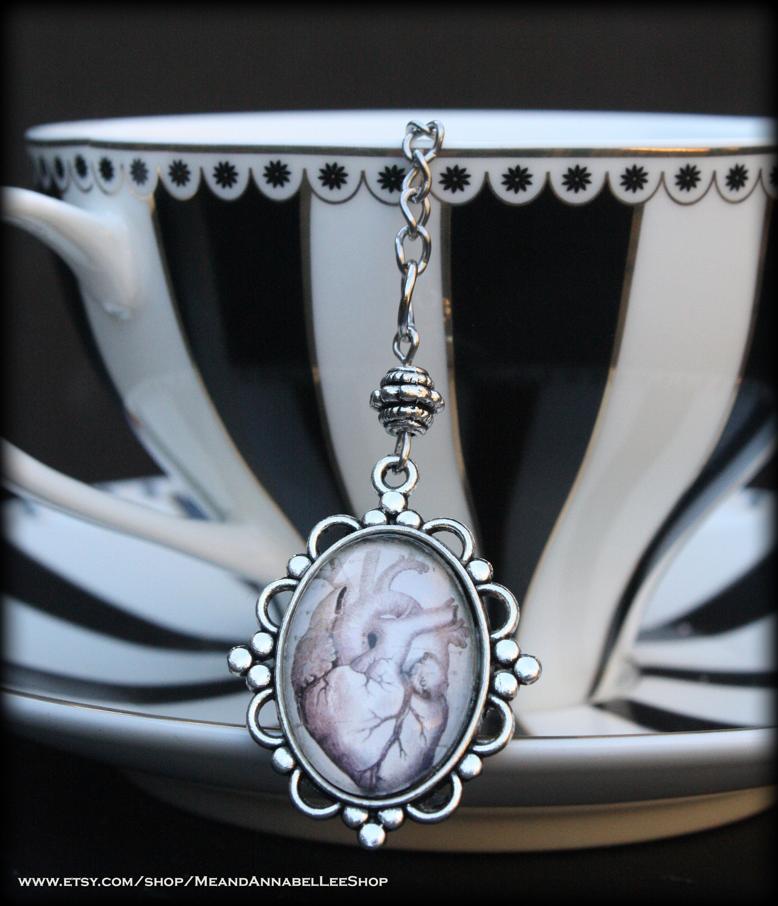 Anatomical Heart Tea Ball Infuser Human Anatomy Dark - Etsy
