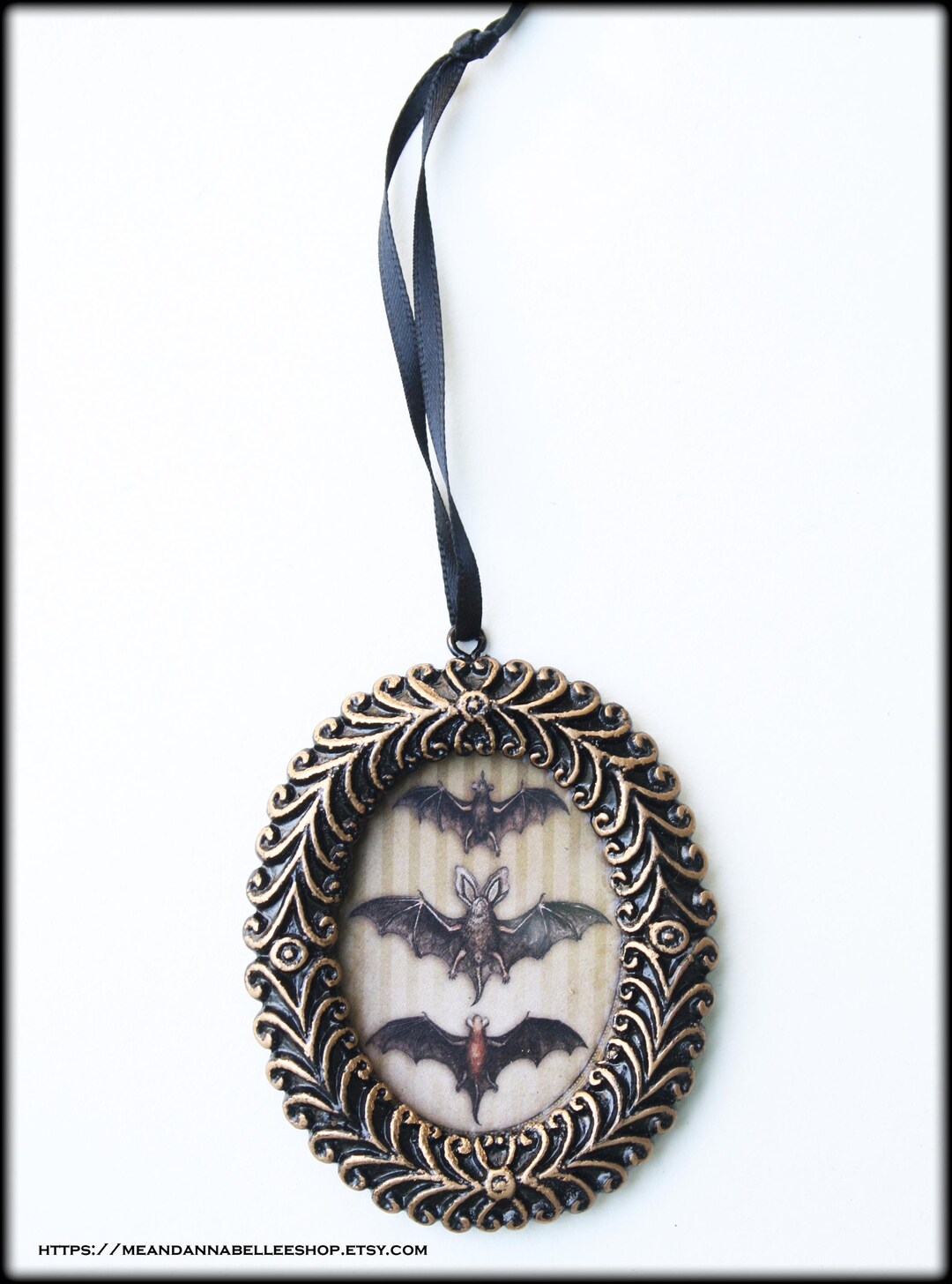 Victorian Bats Ornament Gothic Christmas Halloween Decoration Hexmas ...