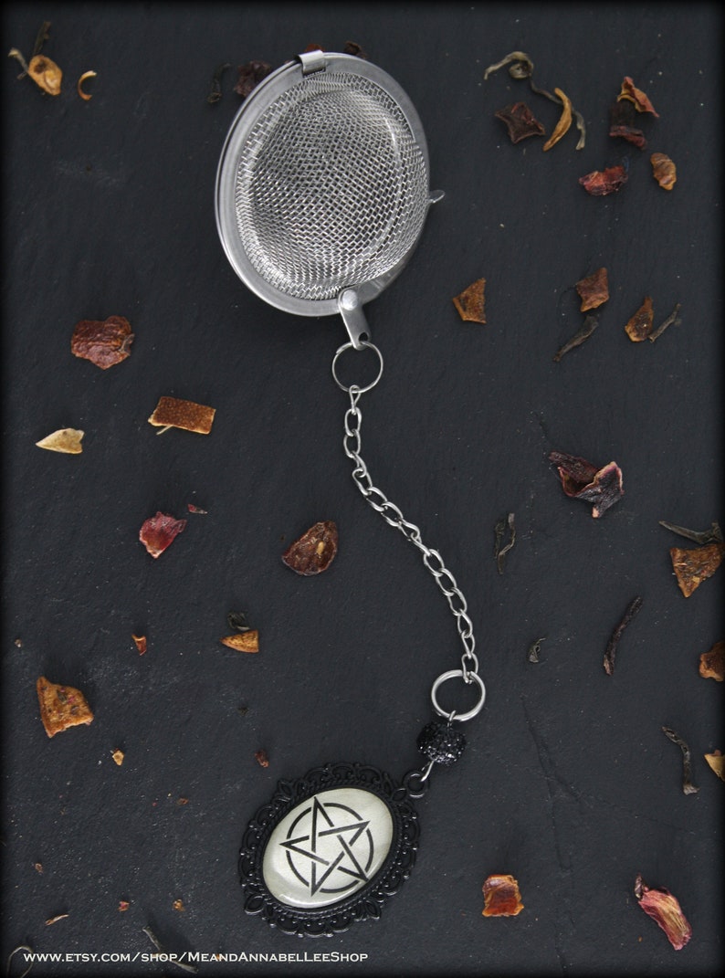 Pentagram Tea Ball Infuser | Witchcraft | Pagan | Wiccan | Witches' Tea ...