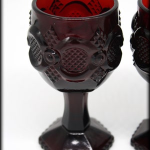 Blood Red Aperitif Glasses | Gothic Valentine Gift | Pair After Dinner ...