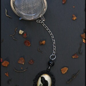 Black Raven Cameo Tea Ball Infuser | Edgar Allan Poe | the Crow ...