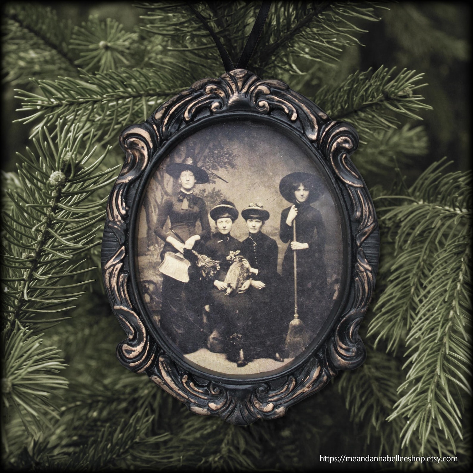 Large Witches Coven Ornament | Gothic Christmas / Halloween | Pagan ...
