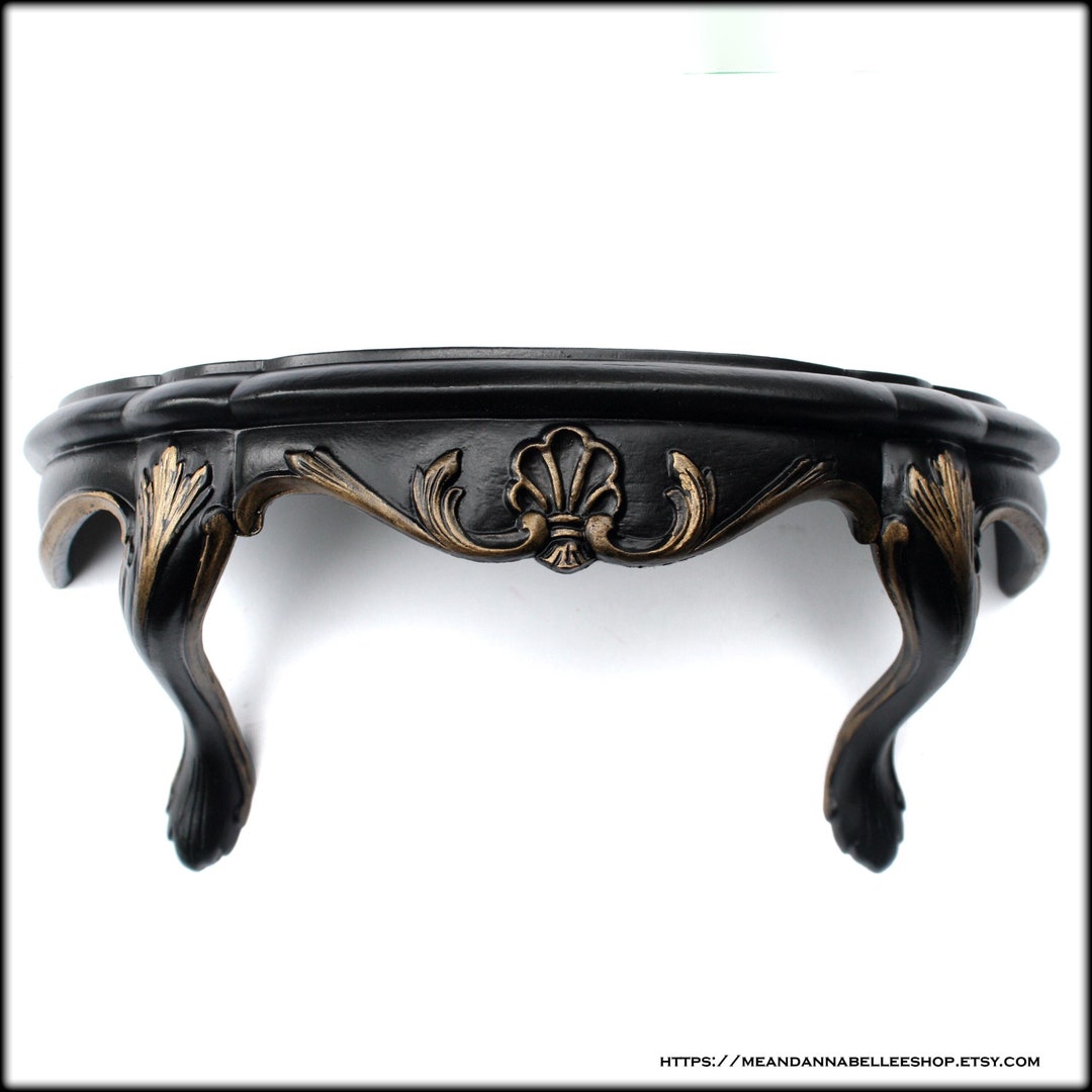 Victorian Gothic Wall Shelf | Hollywood Regency Floating Shelf ...