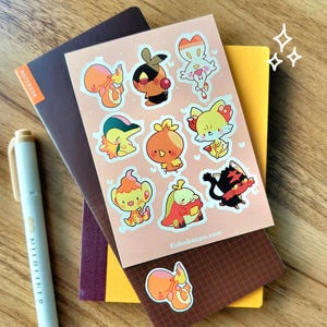 Pokman Starters Stickers - Etsy