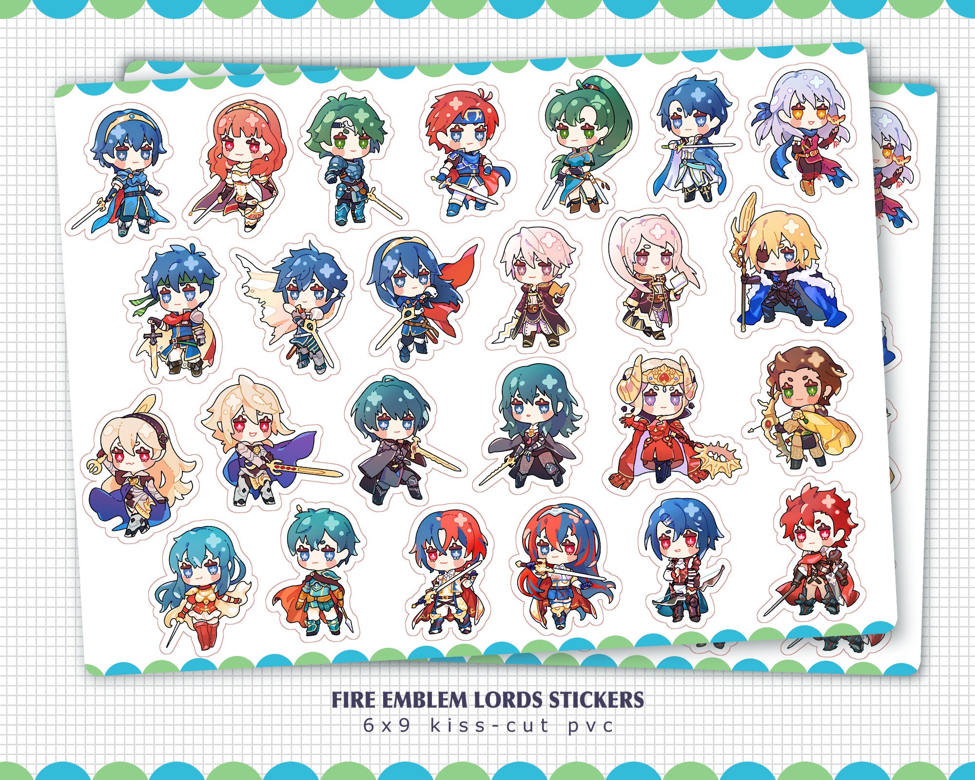 Fire Emblem Lords Sticker Sheet - Etsy