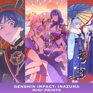 Genshin Impact Inazuma Mini Prints - Etsy