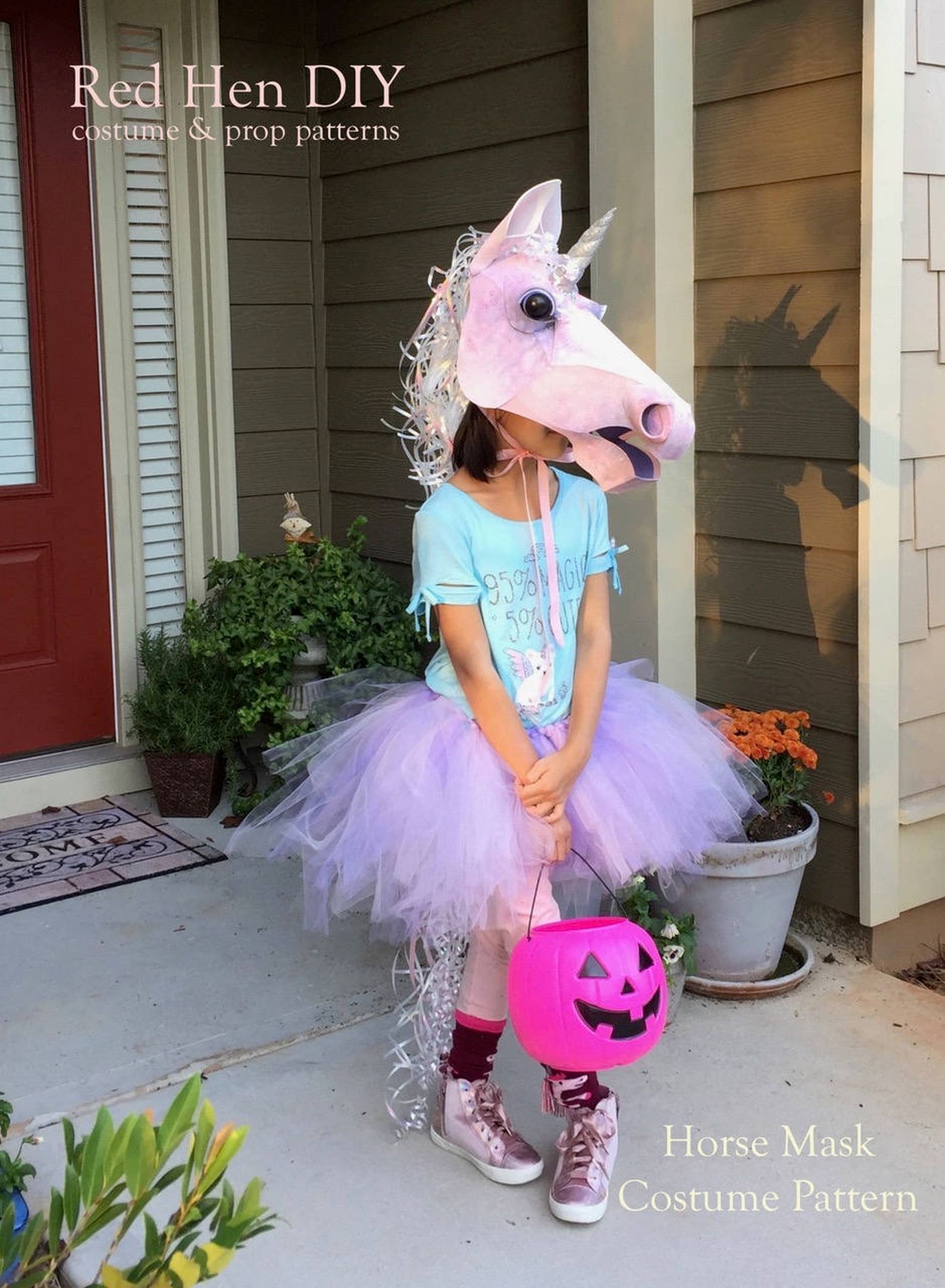 Horse Head Costume mask Pattern - Etsy