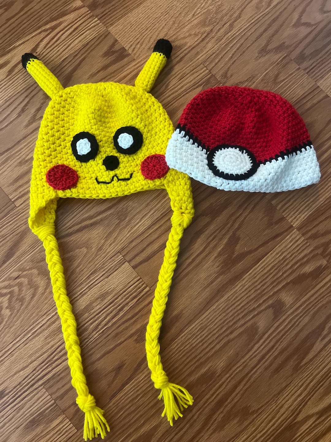 Pikachu/pokeball Hats - Etsy