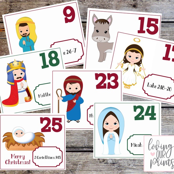 Nativity Advent - Etsy