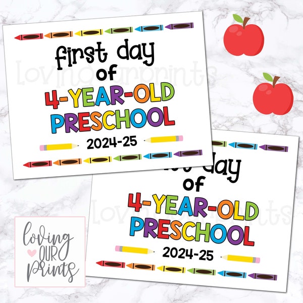 Preschool Sign - Etsy
