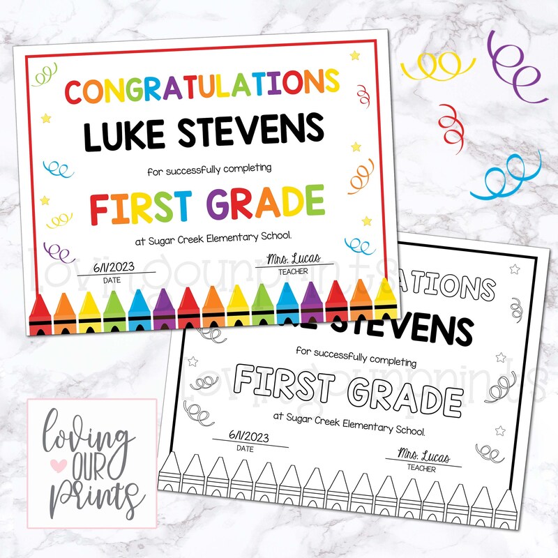 Last Day of 1st Grade - Etsy