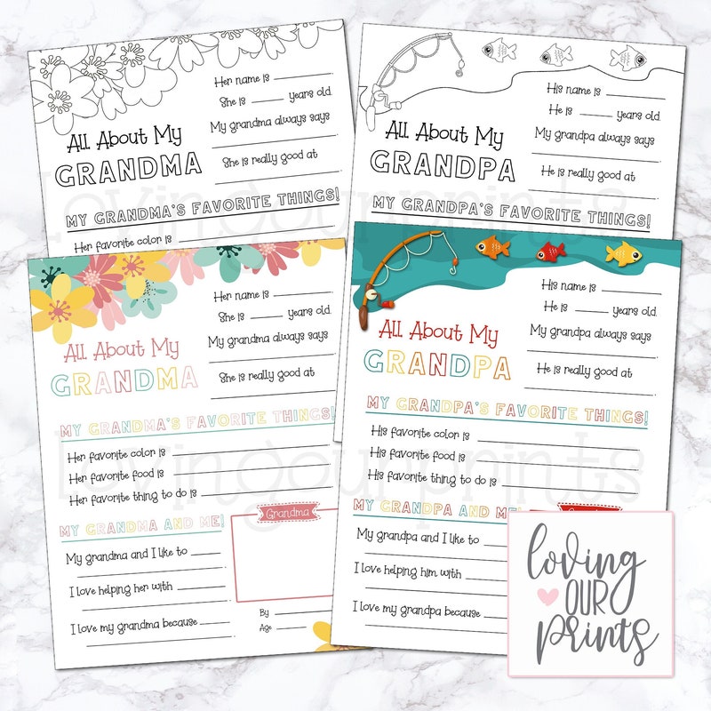 Grandparents Day Printable - Etsy