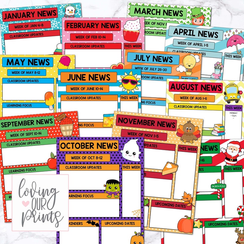 Newsletter Template, - Etsy