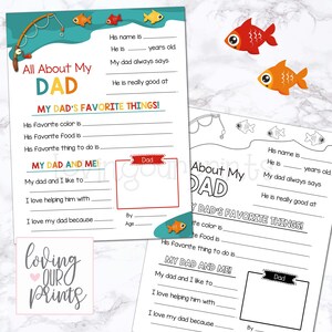 Father's Day Questionnaire, All About My Dad Printable, Father's Day ...