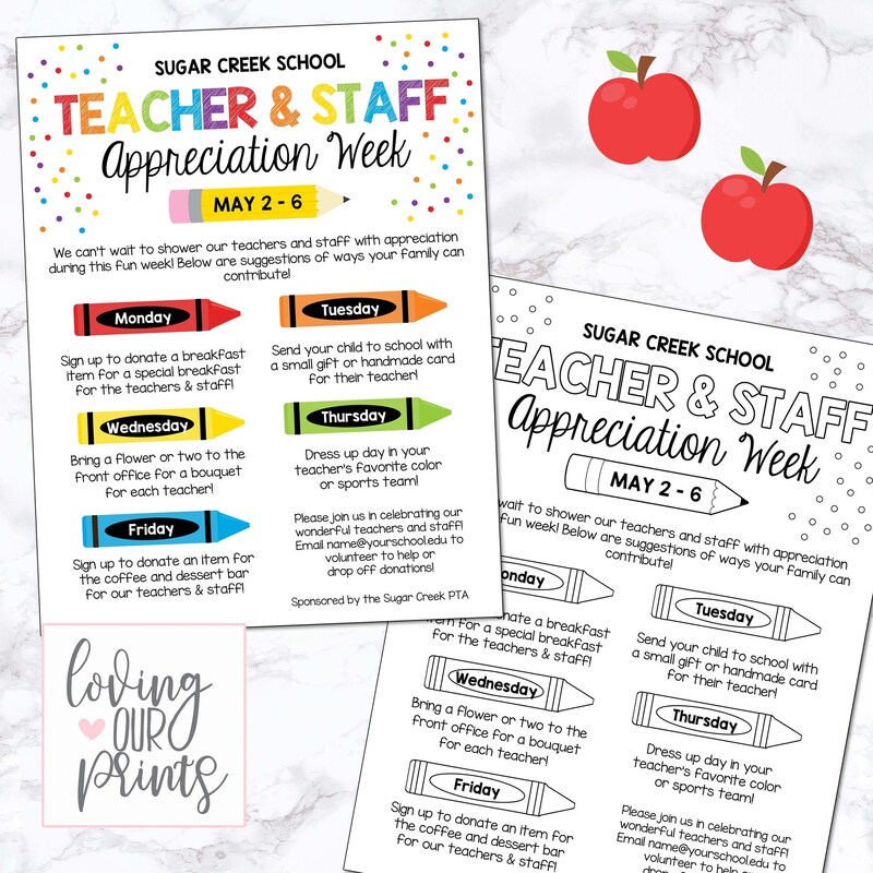 Teacher Appreciation Week - Etsy