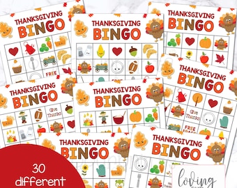 Thanksgiving Bingo, Printable Thanksgiving Bingo Cards, Thanksgiving ...