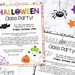 Editable Halloween Classroom Party Invitation – Elementary School Flyer ...