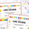 Printable Happy Birthday Certificate - Etsy