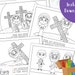 Stations of the Cross Coloring Pages for Kids, Easter Story Coloring ...