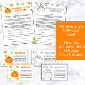 Pumpkin Patch Field Trip, Editable Pumpkin Patch Field Trip Form ...