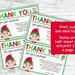 Christmas Thank You Notes, Christmas Thank You Note From Teacher ...
